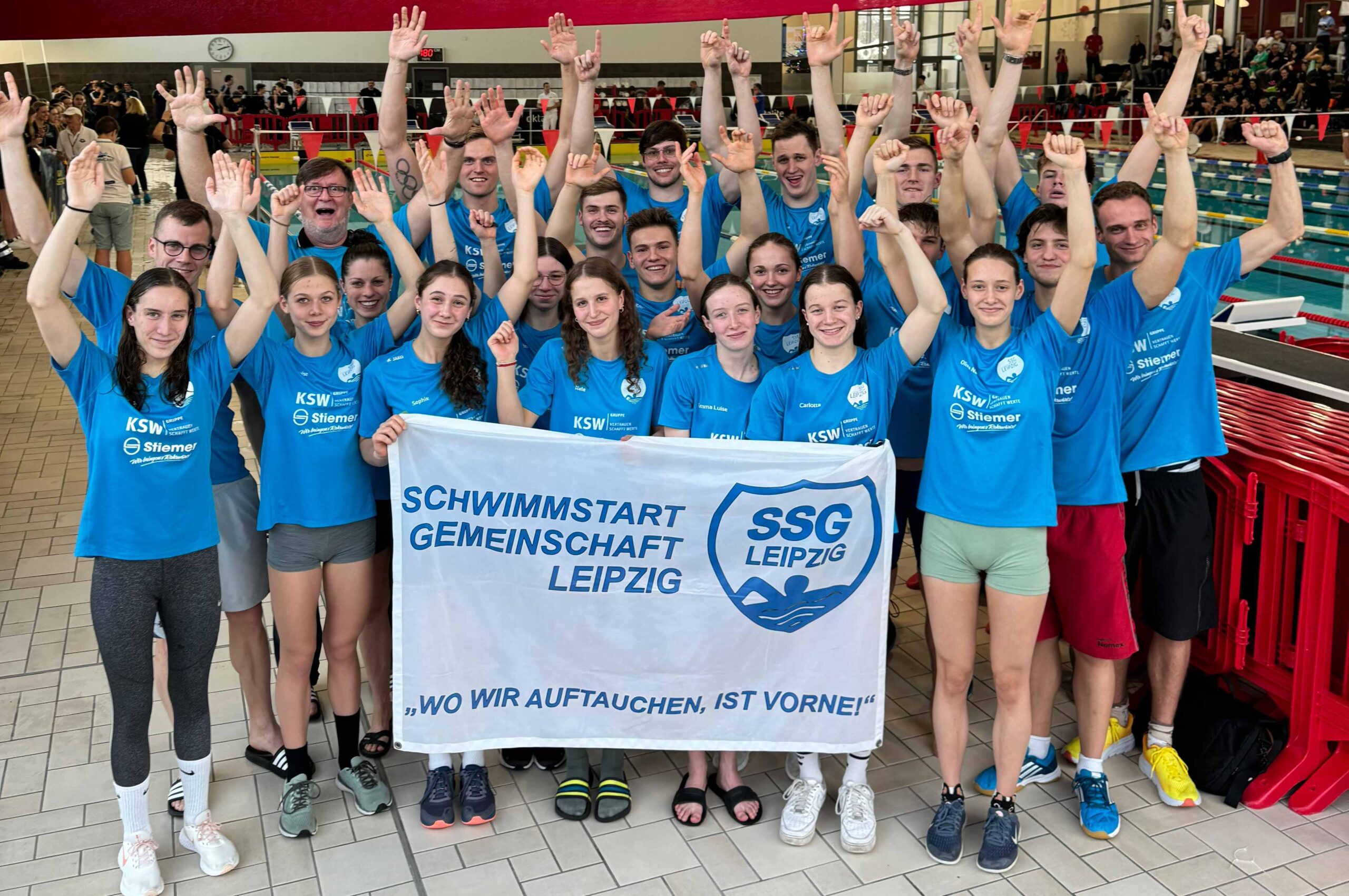 Doppelt in den Top Ten: SSG-Teams schwimmen auf Bundesliga-Plätze 5 und 8 - SSG Leipzig e.V.